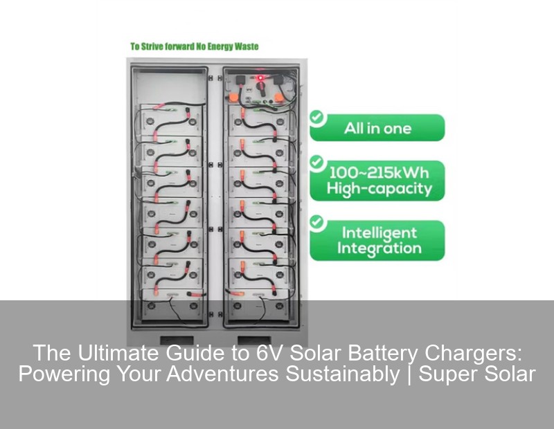 The Ultimate Guide to 6V Solar Battery Chargers: Powering Your ...