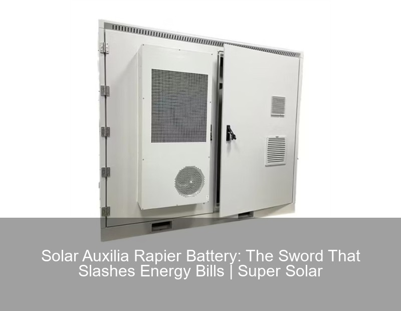 Solar Auxilia Rapier Battery: The Sword That Slashes Energy Bills ...