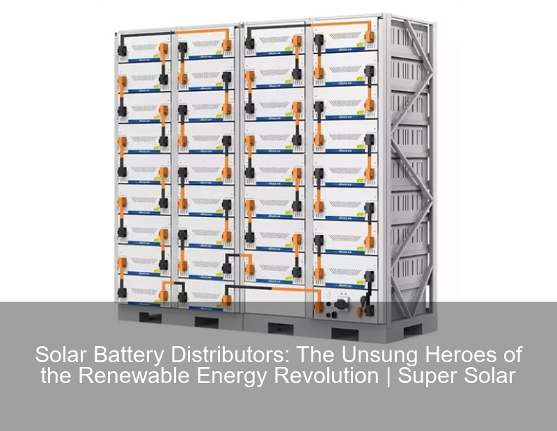 Solar Battery Distributors: The Unsung Heroes of the Renewable Energy ...