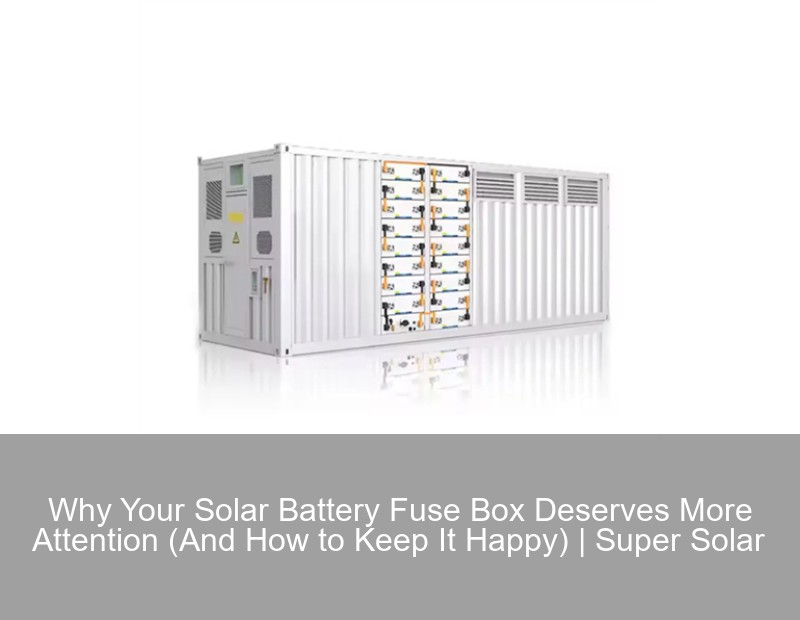 Why Your Solar Battery Fuse Box Deserves More Attention (And How to ...
