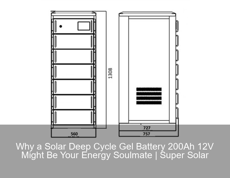 Why a Solar Deep Cycle Gel Battery 200Ah 12V Might Be Your Energy ...